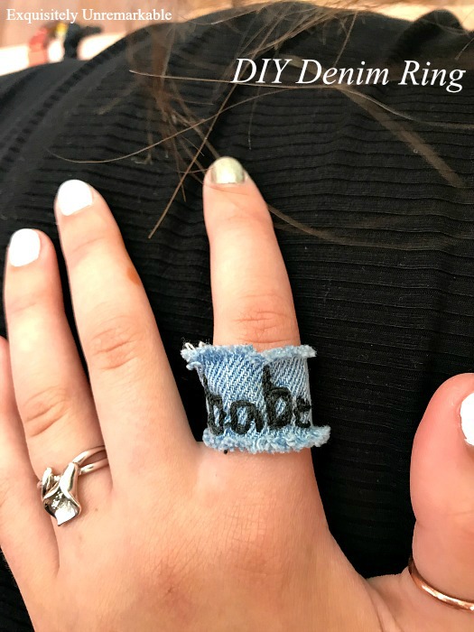 DIY Denim Ring - Exquisitely Unremarkable