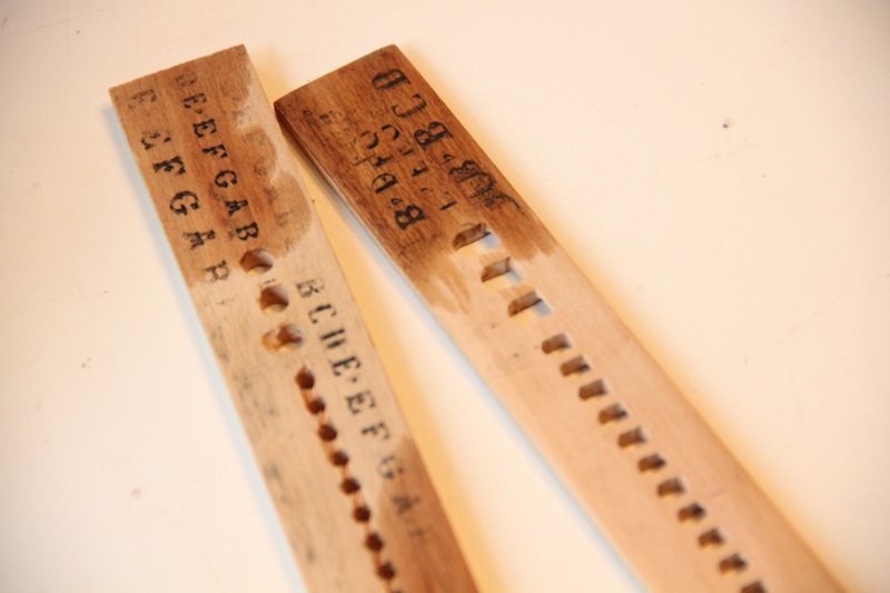 Building a Homemade Crank Organ: Tracker bar notes