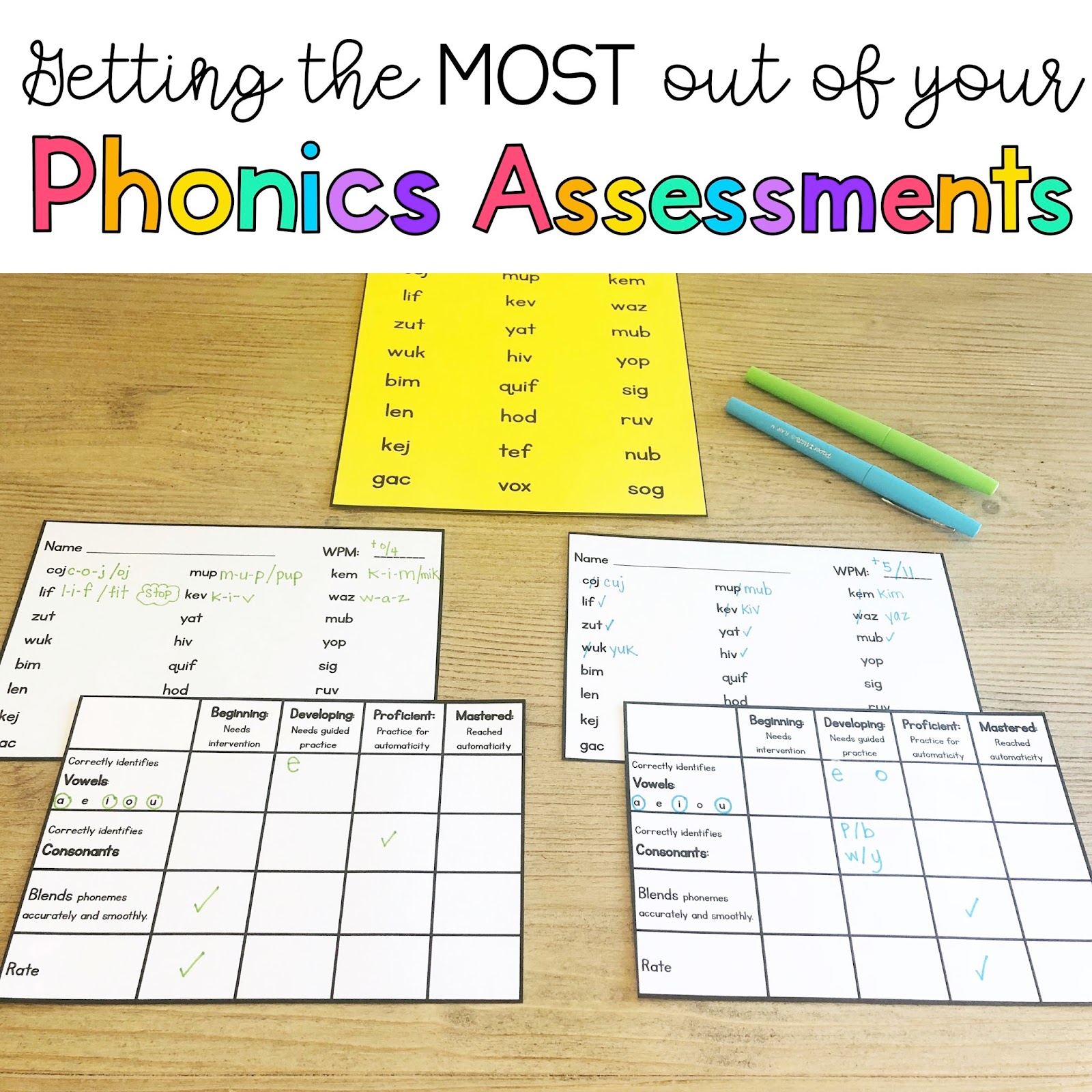 Phonics Assessments | Sarah's First Grade Snippets | Bloglovin’