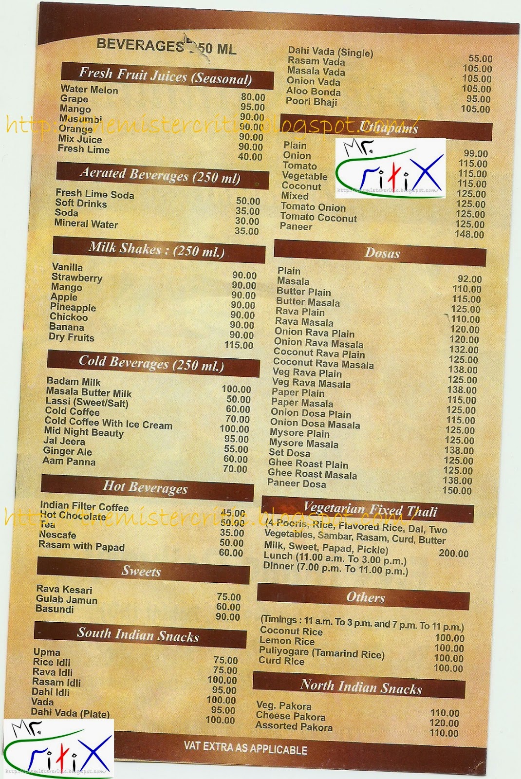 The Mister Critic: Critix' Blog