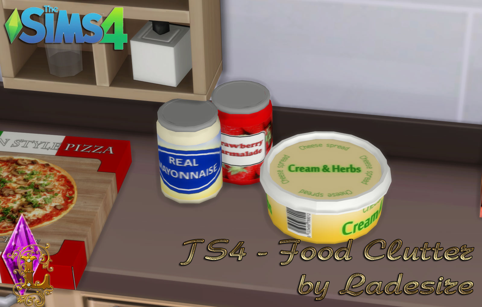 Ladesire's creative corner): TS4 - Food Clutter by Ladesire