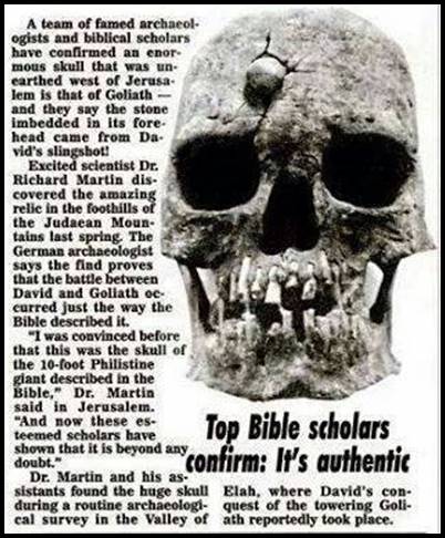 Experts Found Skull Of Goliath In The Valley Of Elah Proves Bible Story ...