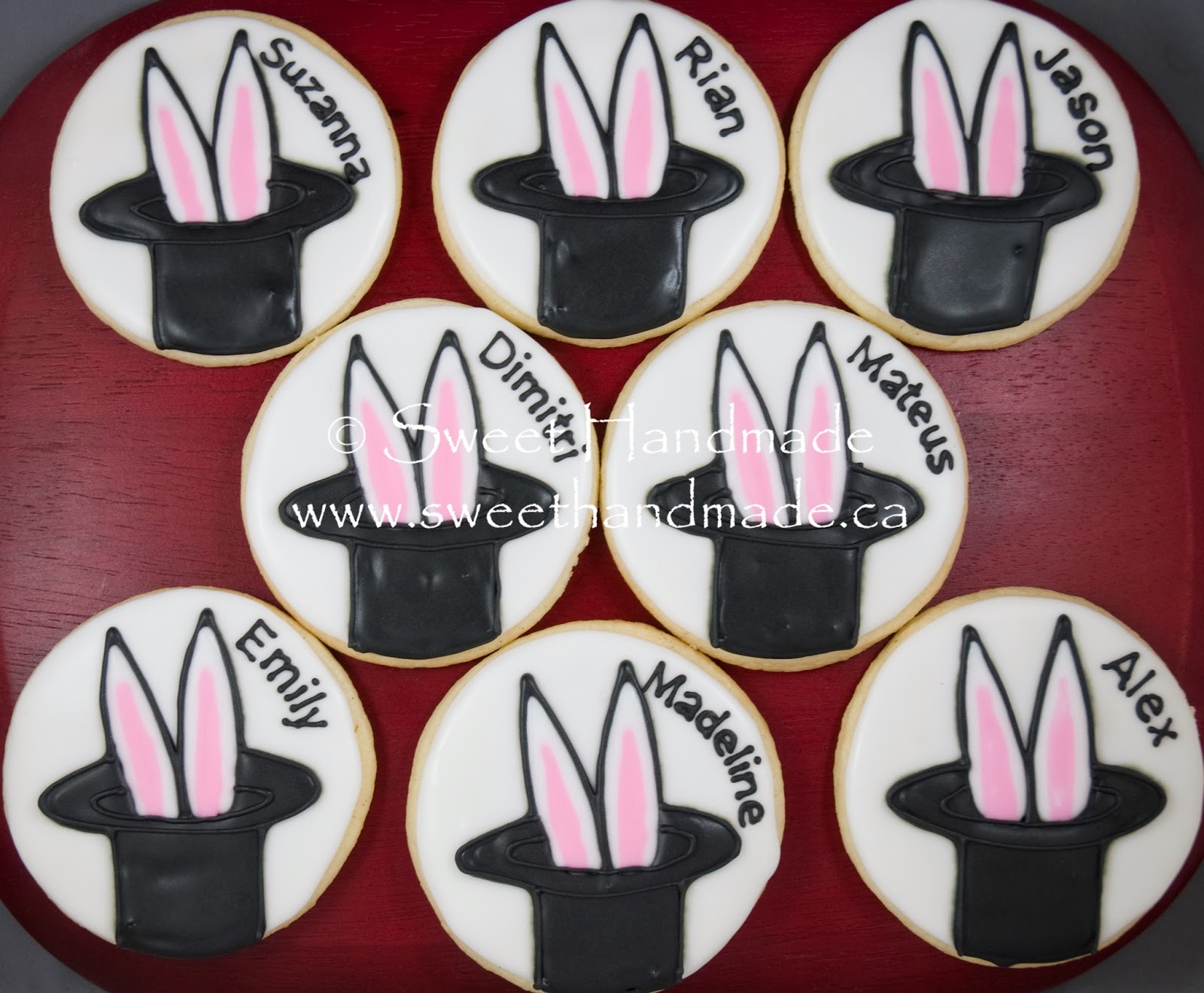 Sweet Handmade Cookies: Magician Top Hat with Rabbit Cookies