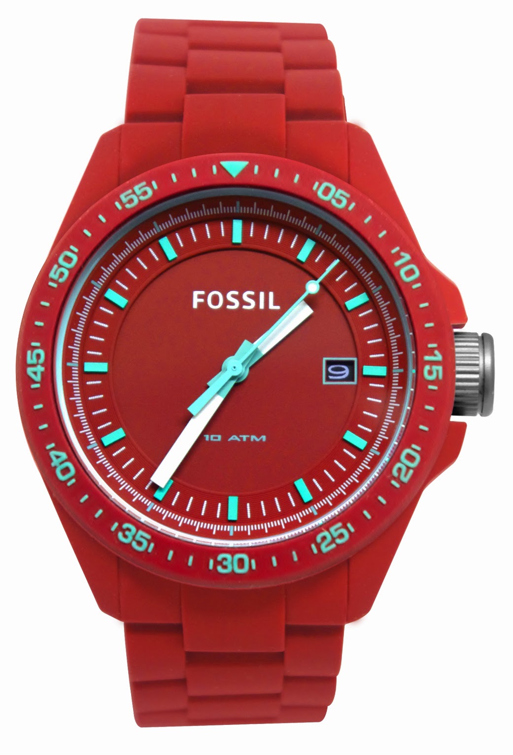USA Boutique: Fossil Versatile Decker Red Unisex Watch - AM4507
