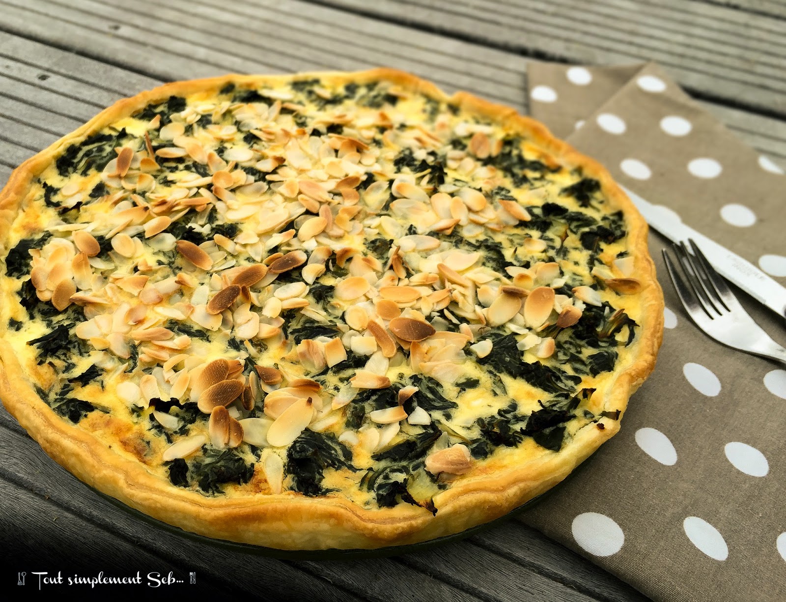 Tout simplement Seb ...: Tarte aux feuilles de blettes et amandes sur ...
