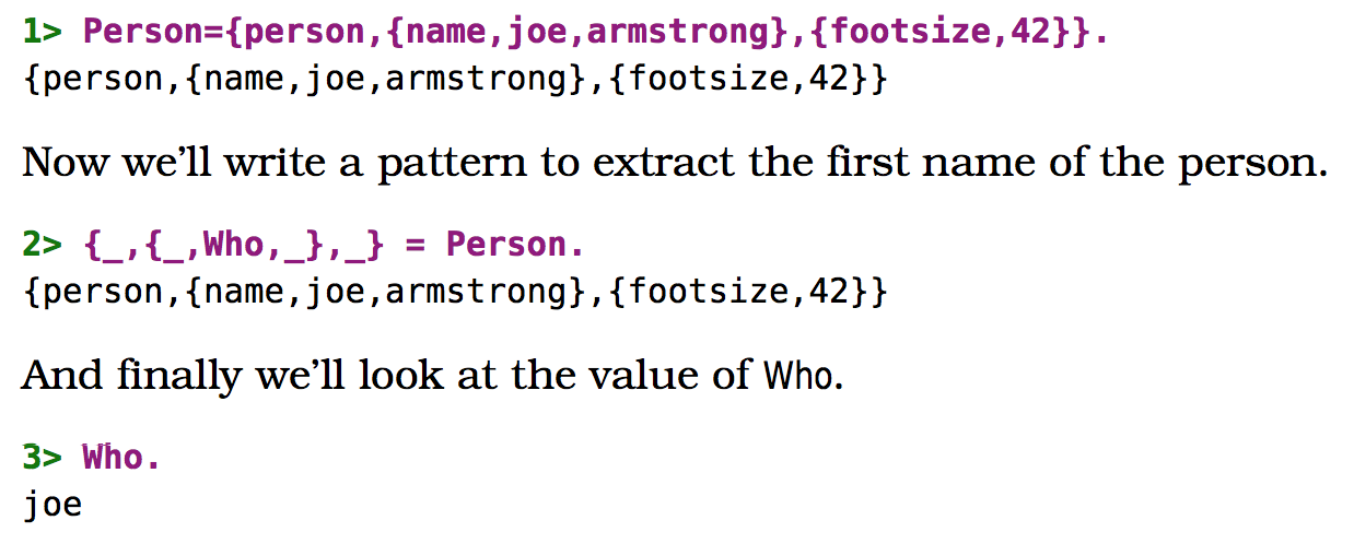 Sonny不讀不行: Erlang筆記2 - Variable binding and Pattern Matching Sonny不讀不行: Erlang筆記2 - Variable binding and Pattern Matching