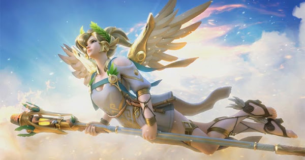 Overwatch - Mercy Winged Victory Flying Wallpaper Engine