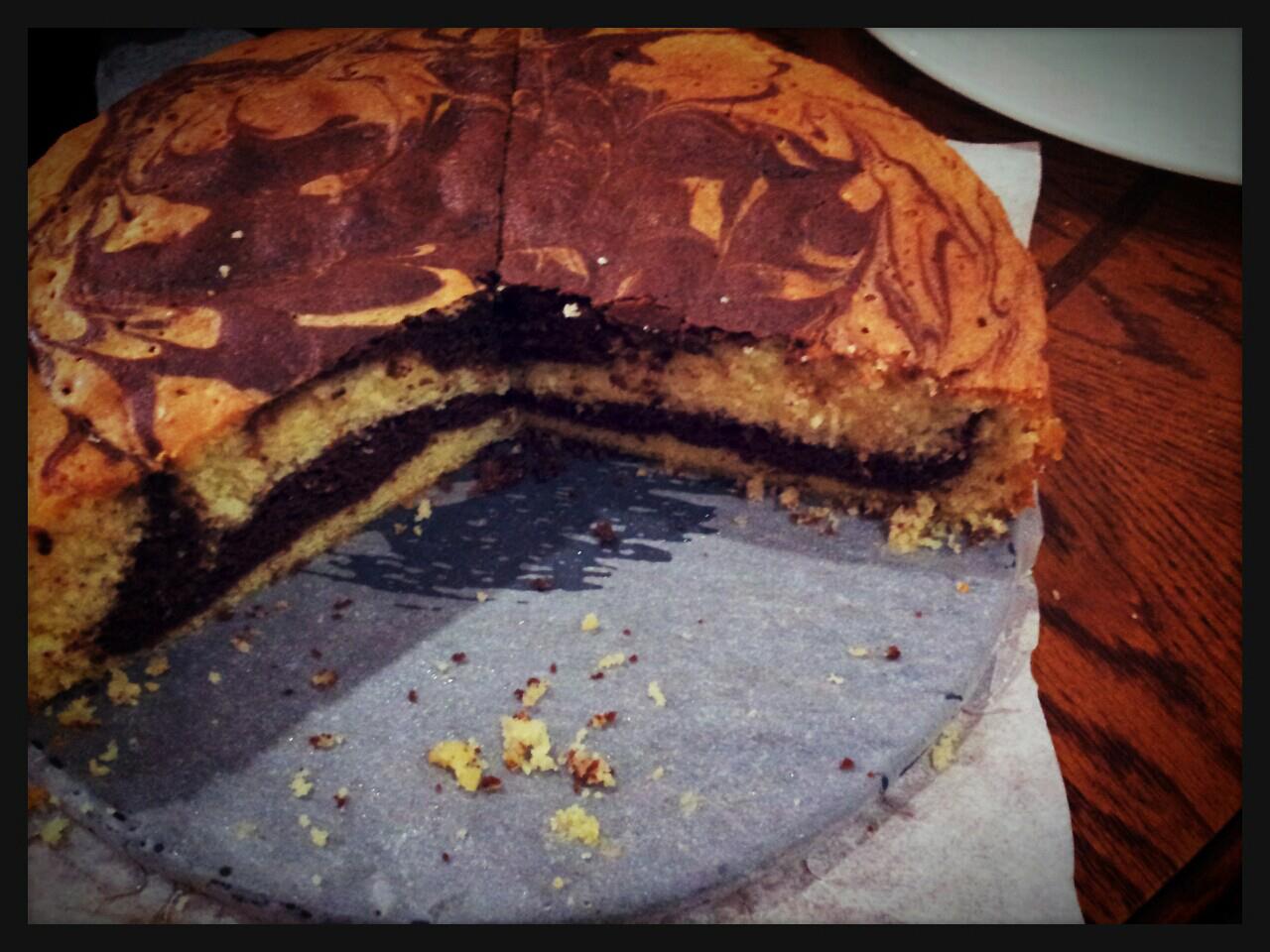 Suzy's Note: Lemon Marble Cake