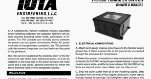 The RV Doctor: Burned Wires in IOTA Transfer Switch