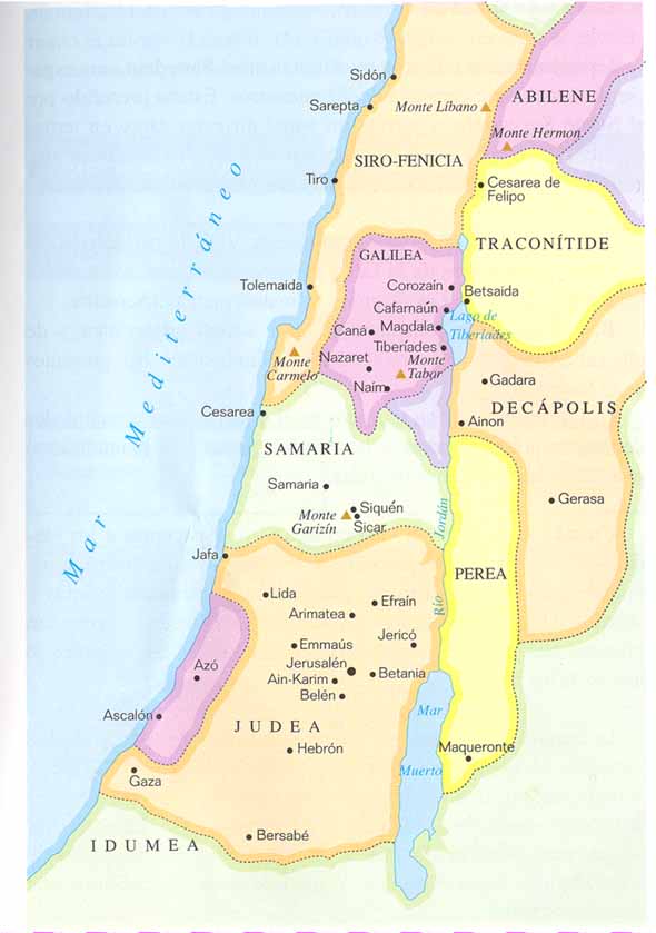 Palestina:Pais de Jesus y su historia.