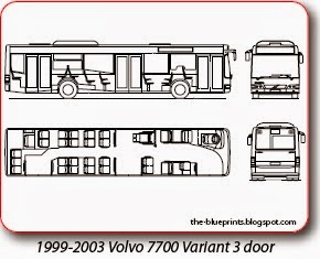 Vector Blueprints - Cars, Trucks, Busses and others: Volvo Bus - Vector ...