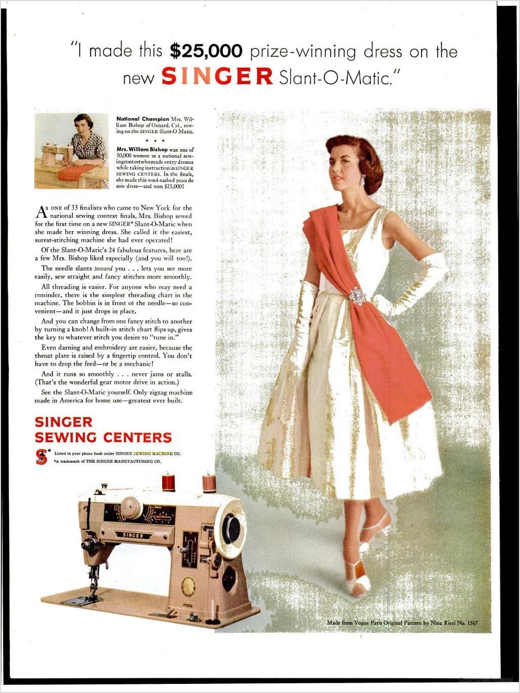 Vintage Sewing Machine Ads at Jason Davies blog