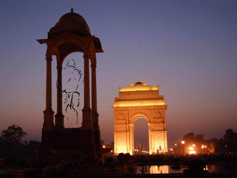 MKG - Mahatma Gandhi in the 21st century: Canopy at India Gate