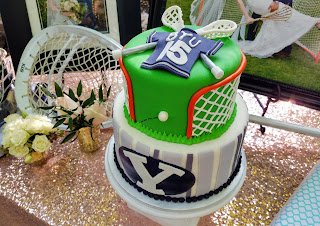 The Wedding Cake Project: BYU Lacrosse groom's cake