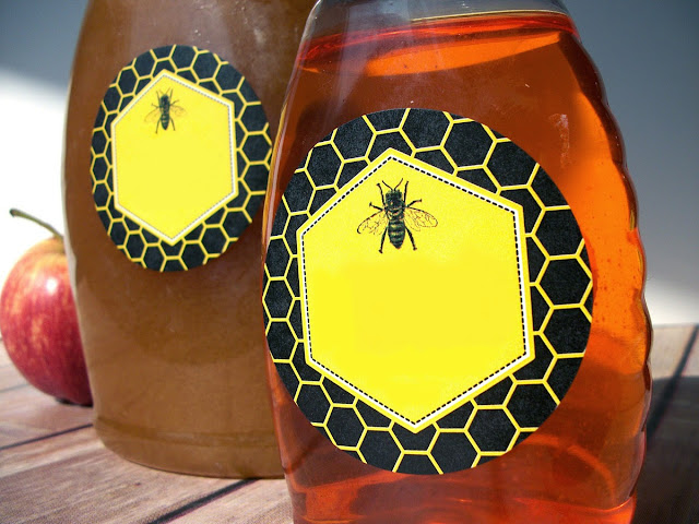 Colorful Adhesive Canning Jar Labels: Robbing the Bees and Jury Duty