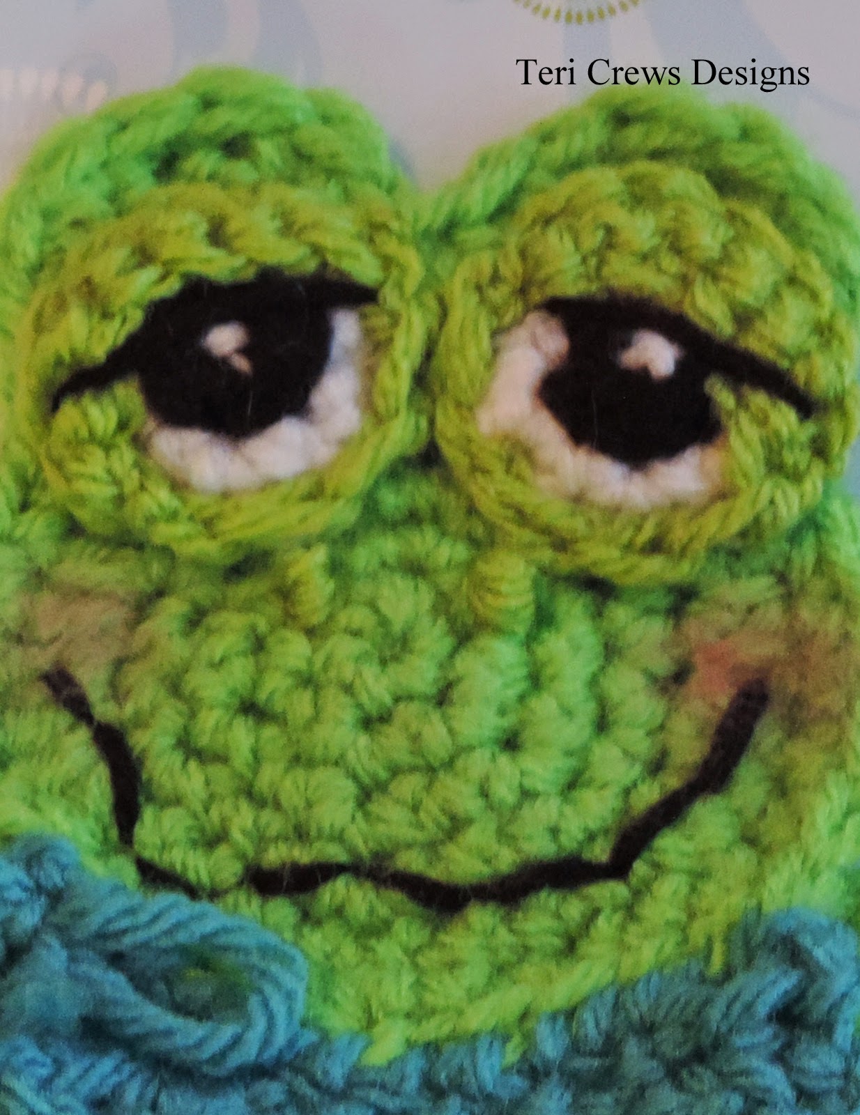 Teri's Blog: New Cute Frog Applique Crochet Pattern