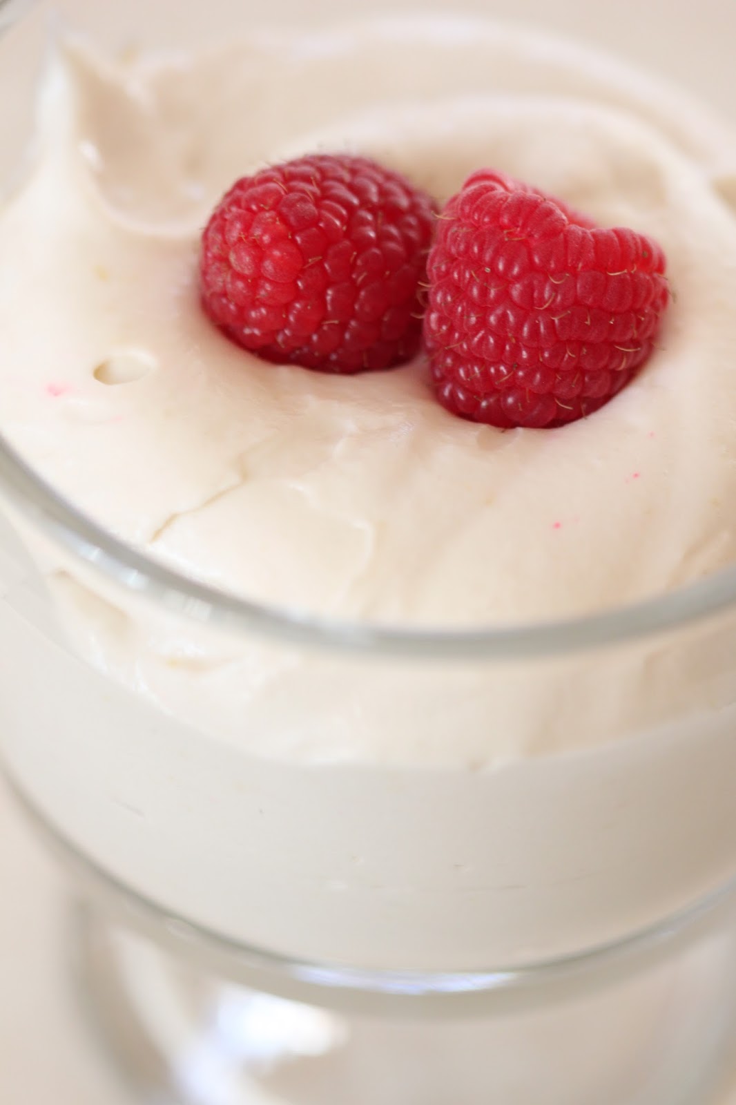 White Chocolate and Raspberry Mousse