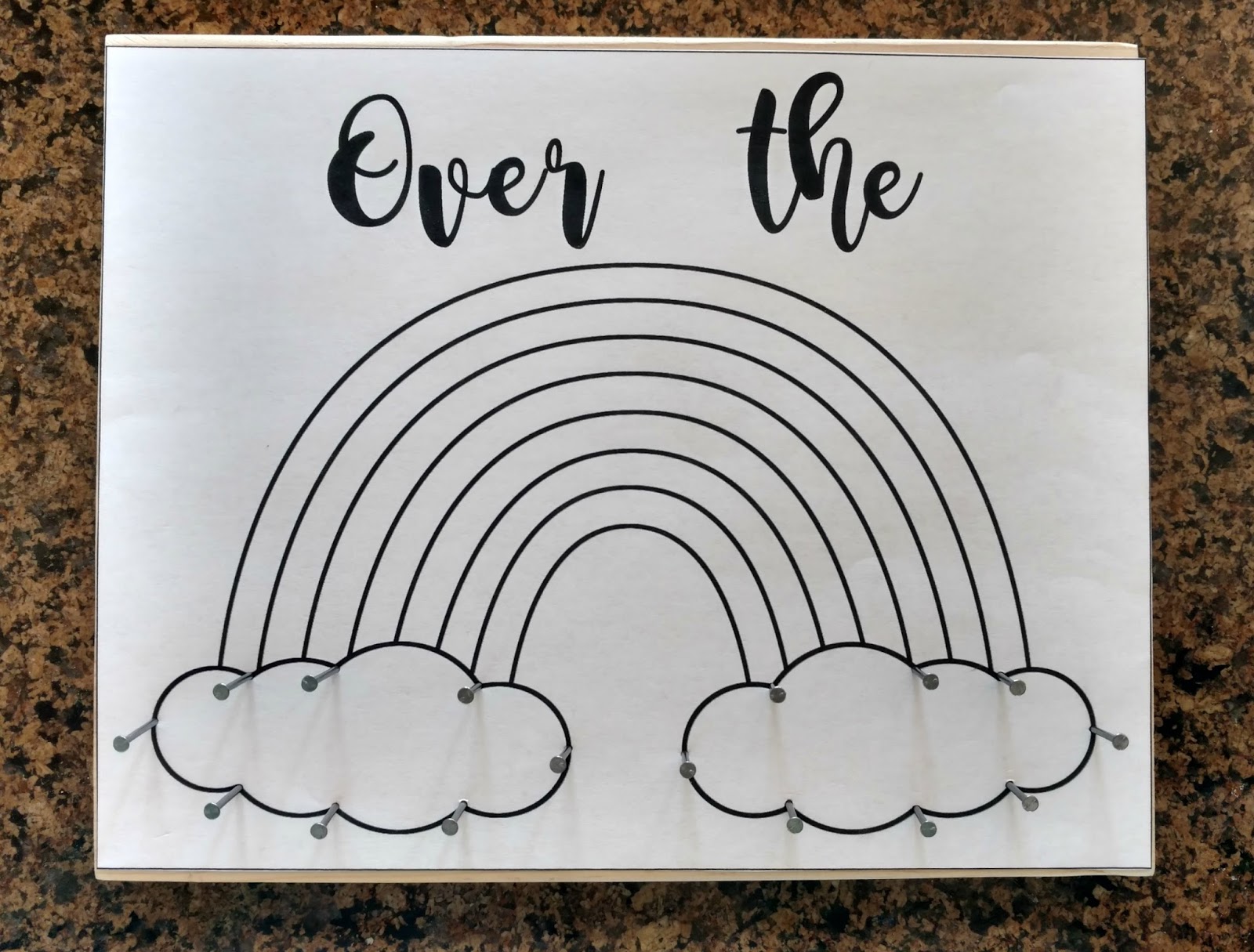Rainbow String Art Tutorial | Sunshine and Munchkins