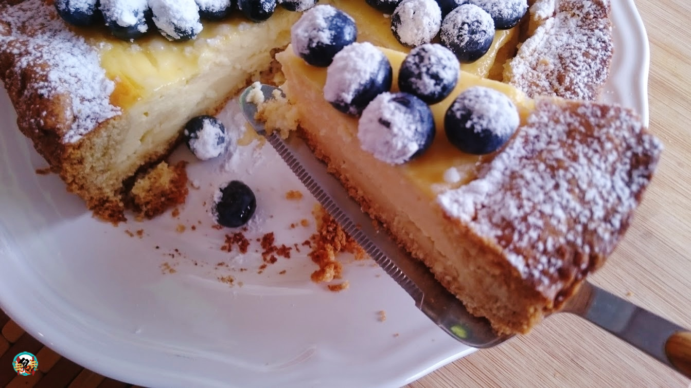 Pastel alemán con arándanos - ¡Huele Bien!