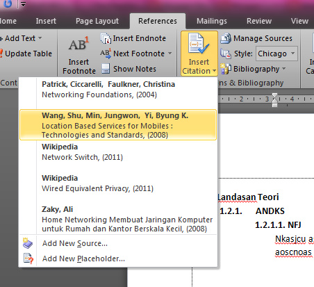 Membuat bodynote dan footnote otomatis di Ms.Word ~ duasatusebelas