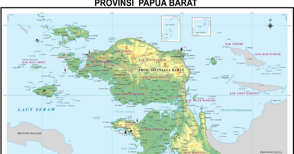 Peta Provinsi Papua Barat