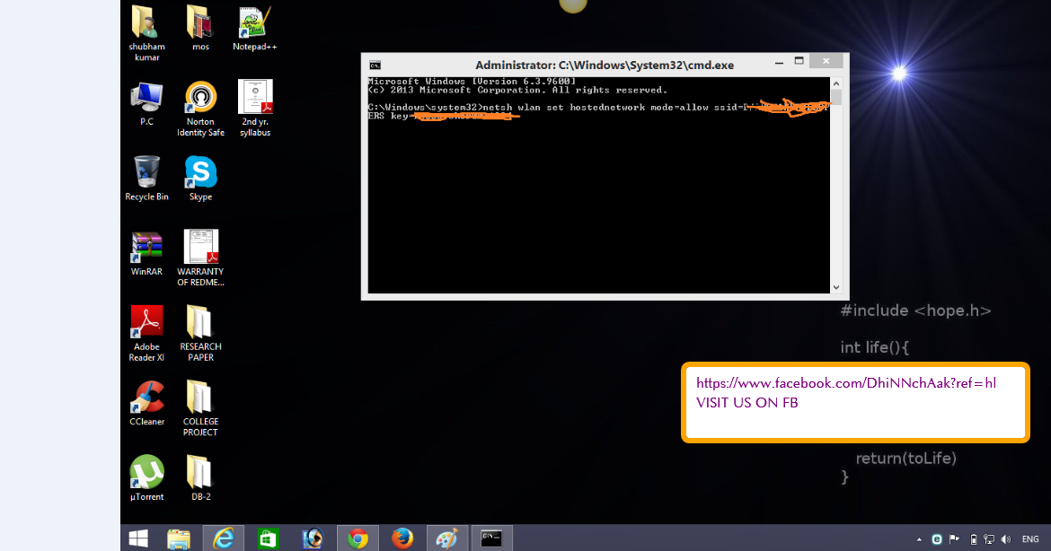 HOW TO CREATE A WIFI HOTSPOT USING COMMAND PROMPT (CMD) ~ Dhinchak ...