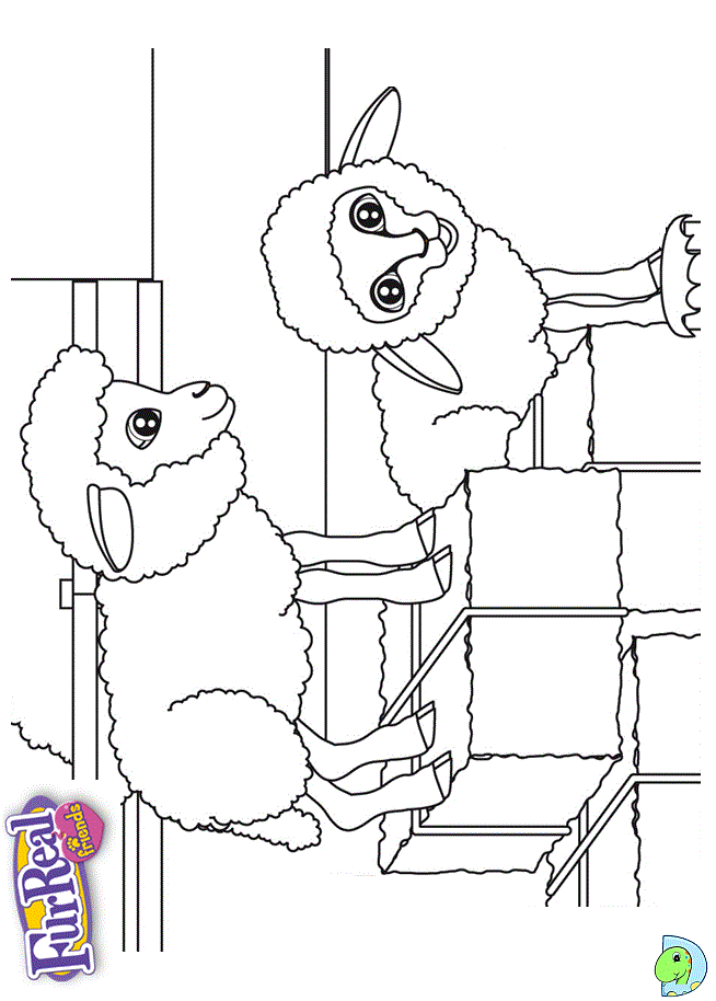 Dinokids - Desenhos para colorir: Desenhos de FurReal para colorir