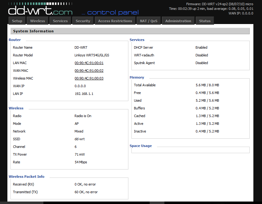 Cara Upgrade Firmware Linksys WAP54G ke DD-WRT