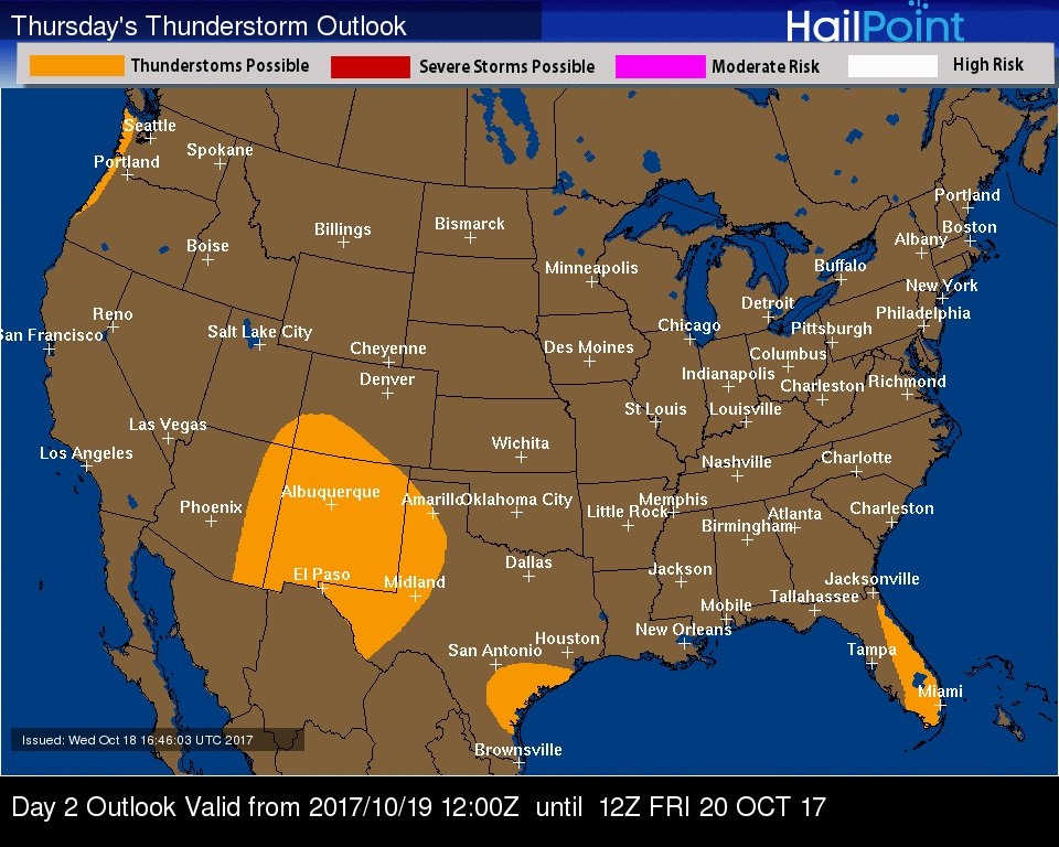 Ralph's Tropical Weather-RTW: TOMORROWS SEVERE WEATHER OUTLOOK MAP