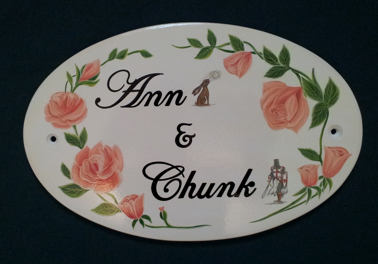 Hand Painted House Signs by Ceramic Art: House Sign Express Despatch