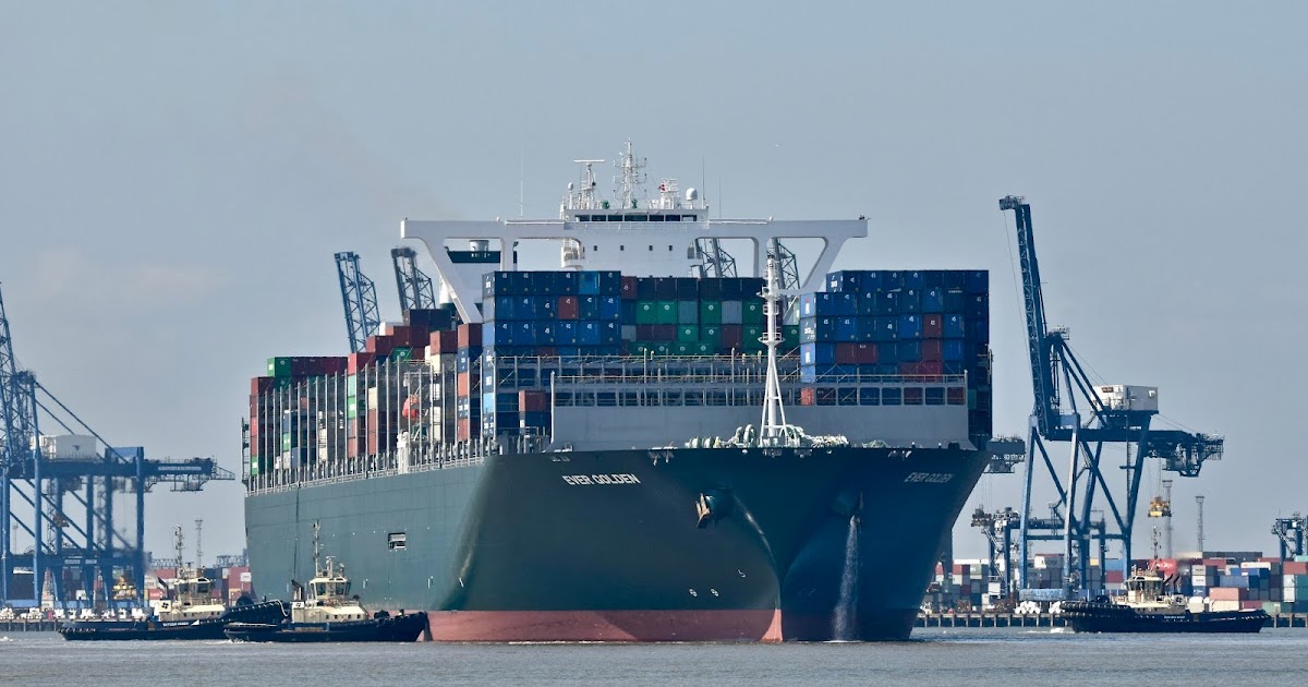 Evergreen's largest and newest vessel, Ever Golden arrives to ...