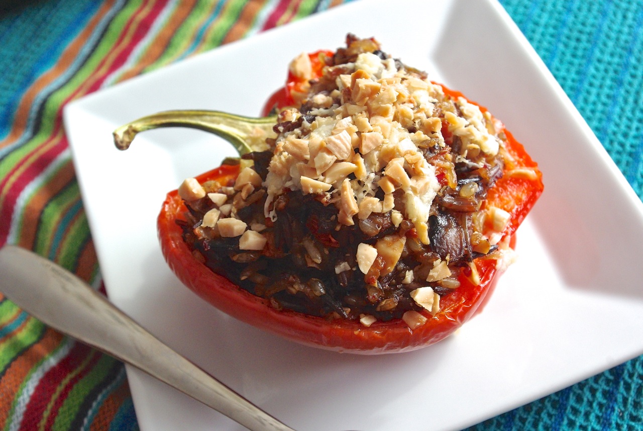 Luv'n Spoonfuls: Wild Rice Stuffed Peppers