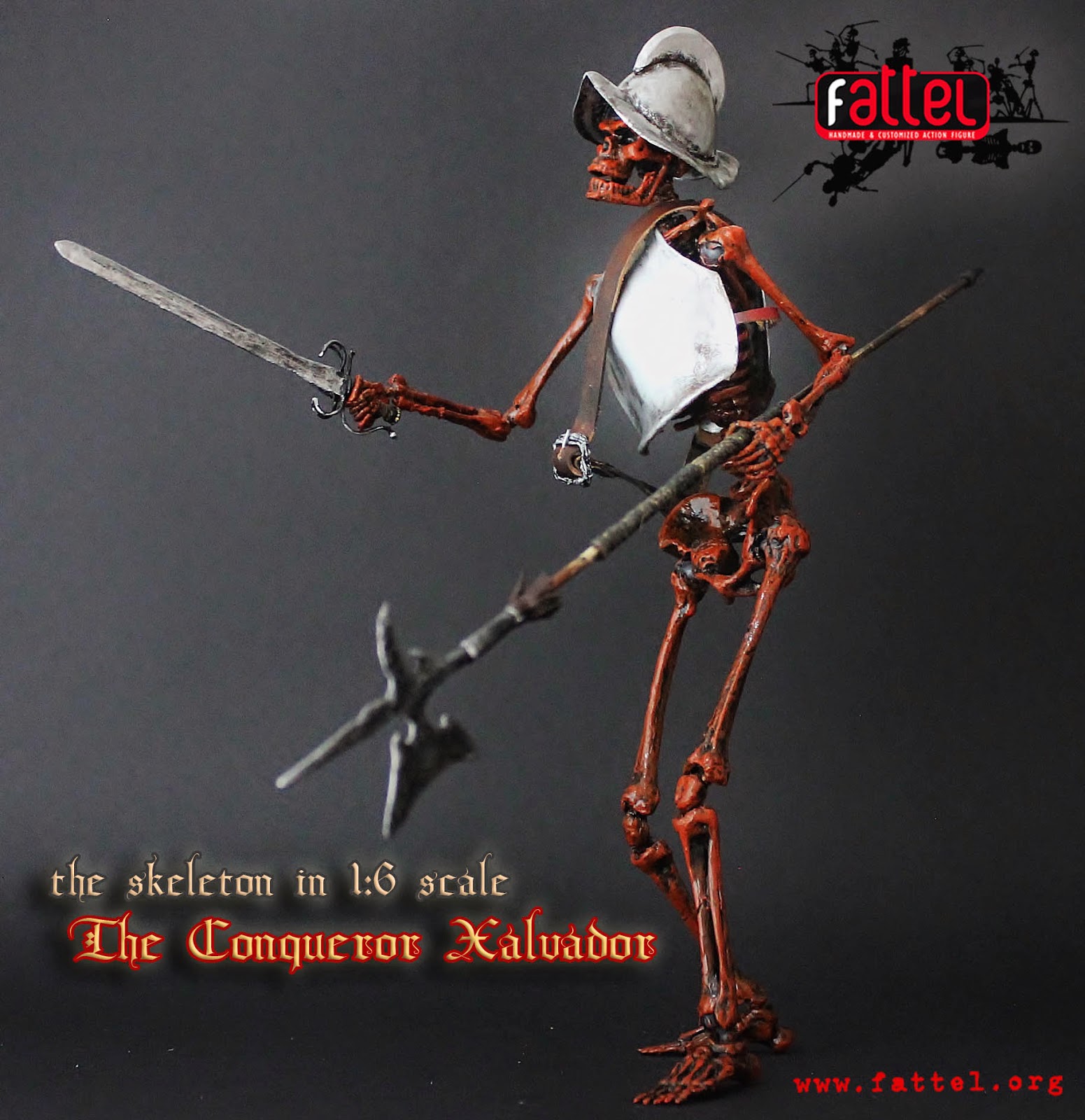 Action figure skeleton by Fattel: the skeleton in 1:6 scale The ...