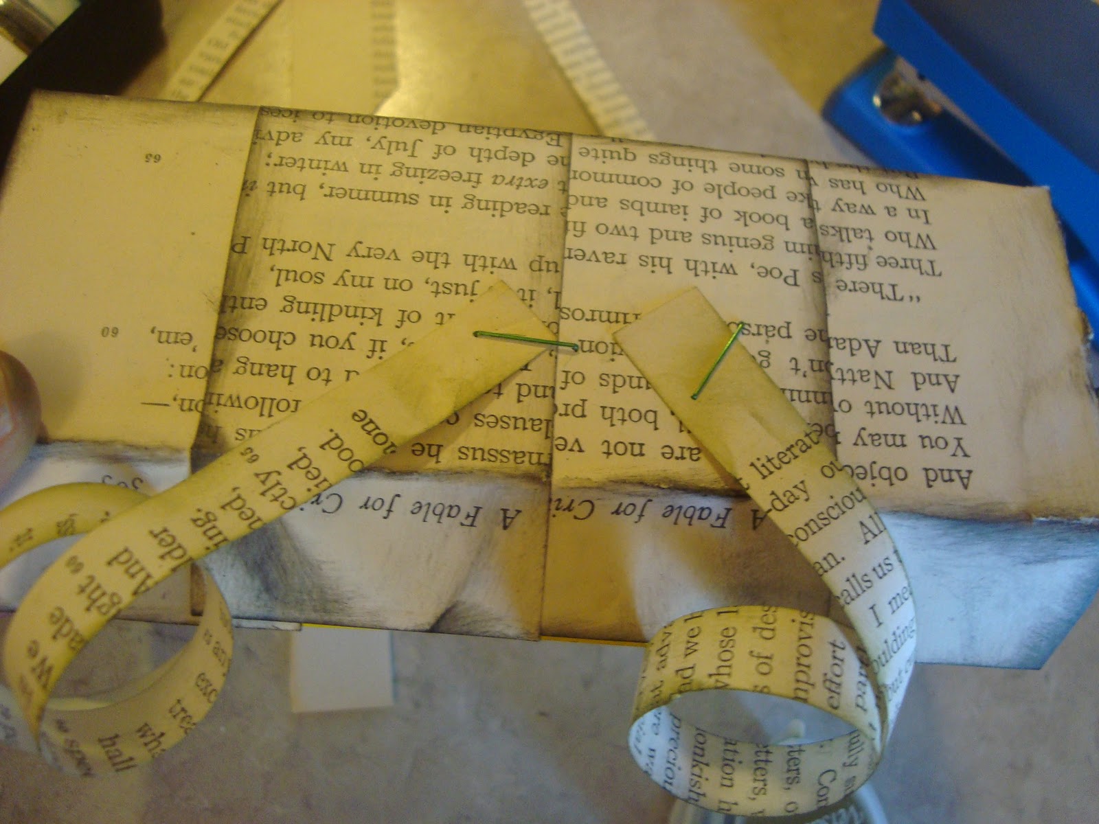 Drab to Fab: Old Book Page Wrapping