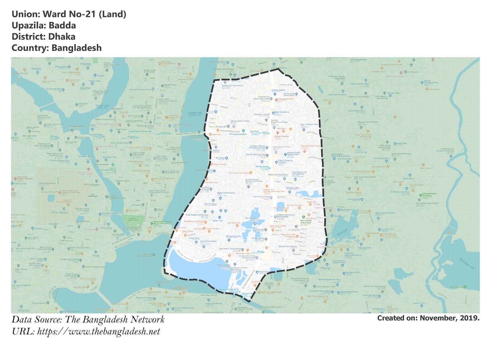 Ward No-21, Badda, Dhaka
