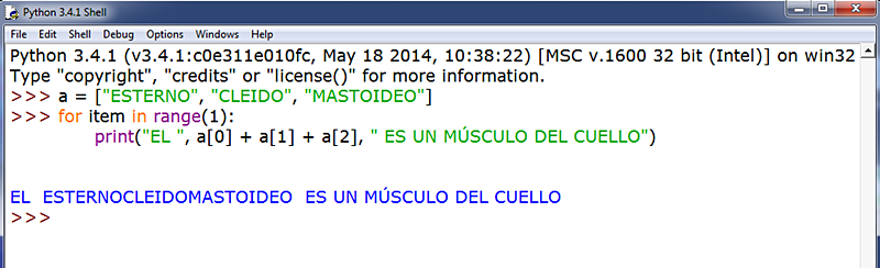 APRENDER A PROGRAMAR CON PYTHON: BUCLE FOR/IN