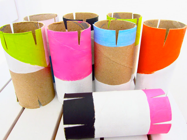 Toilet Paper Roll Puzzle Blocks | Munchkins and Mayhem
