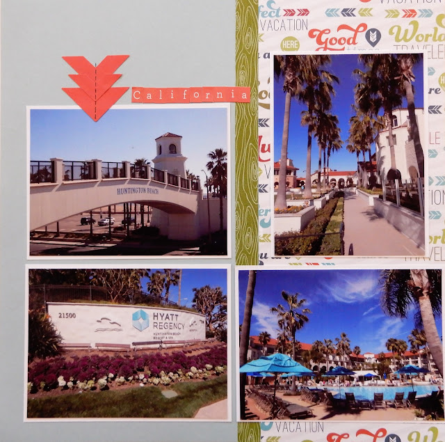 Random Memories: Three California Dreamin' Scrapbook Layouts