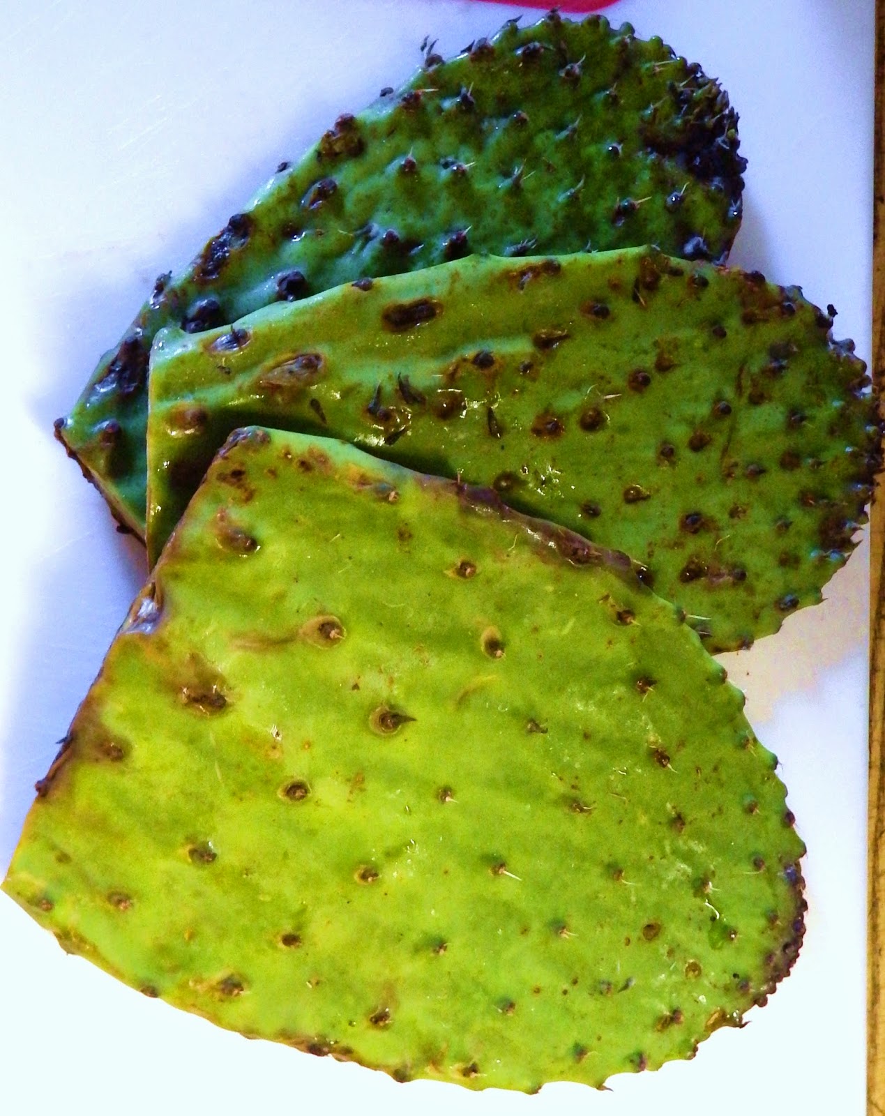 Food By Bram: Pan-fried Skate Wing with Warm Cactus Salad (Ensalada ...