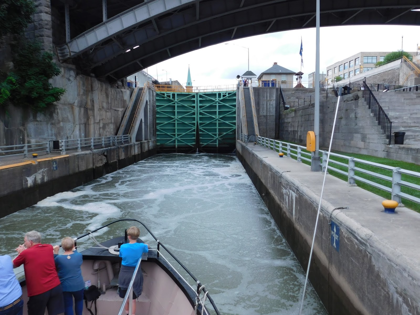 Riding Through the Erie Canal Locks