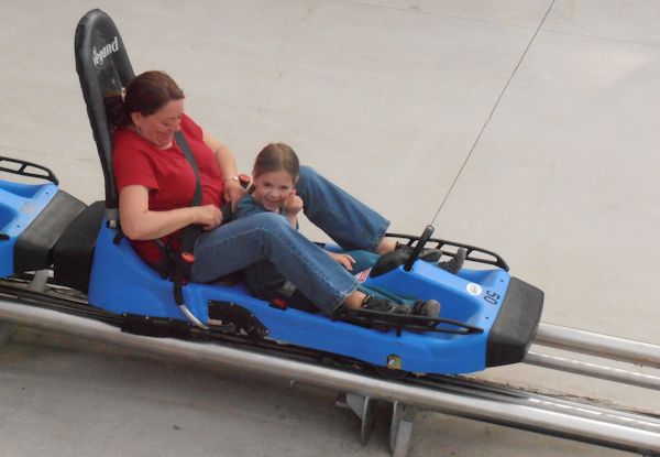 Riding on the Ridge Runner Mountain Coaster ~ Unique Excitement at Blue ...