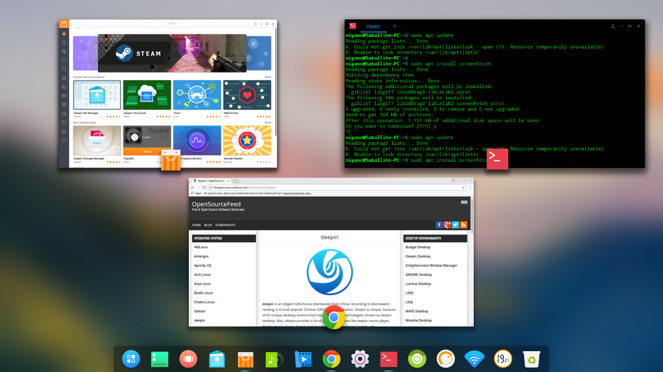 deepin 15.4.1 screenshots