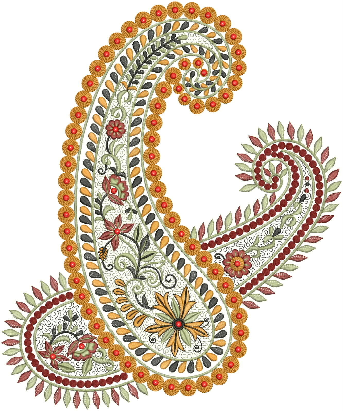 Embdesigntube: Sherwani Patchwork Embroidery Designs