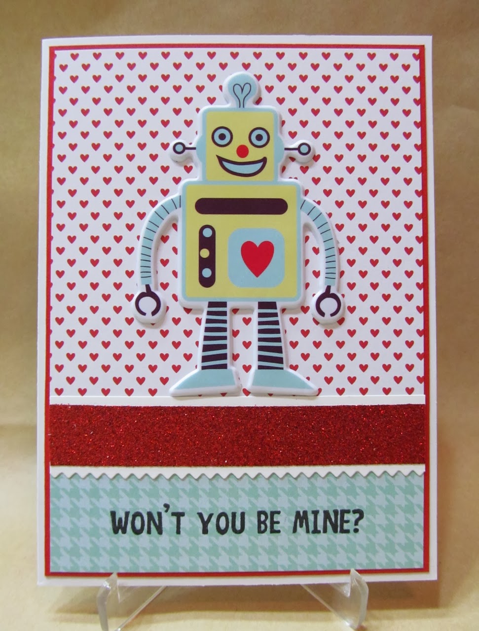 Savvy Handmade Cards: Robot Valentine's Card