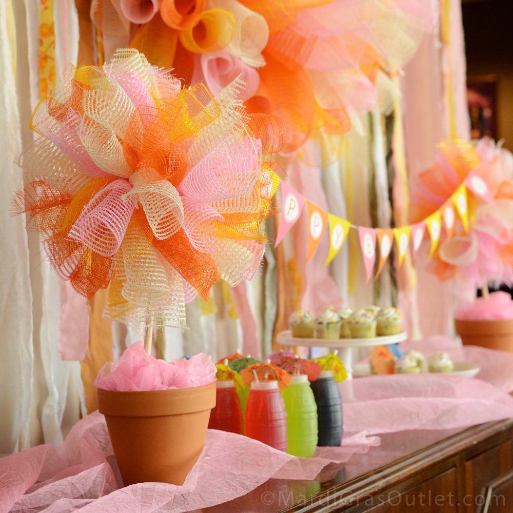 Party Ideas by Mardi Gras Outlet: Sweet Summer Party Ideas with Deco Mesh