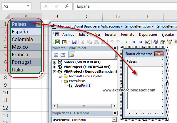 Vba Otra Forma De Cargar Y Eliminar Elementos De Un Listbox Excel Foro Un Blog De Excel