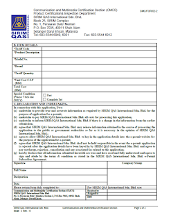 uSnapshot: SIRIM Application Form for E-Permit by Walk In