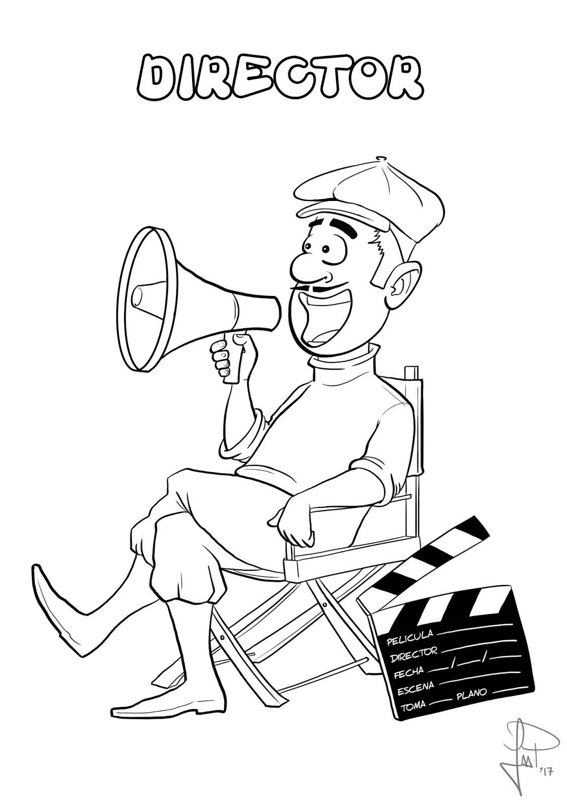 Dibujos sobre cine para colorear - Cinema Coloring pages