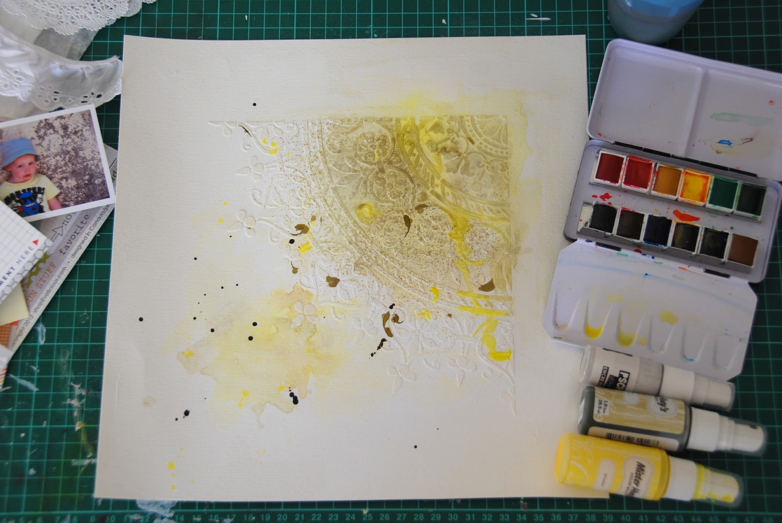 Mixed Media Background Tutorial