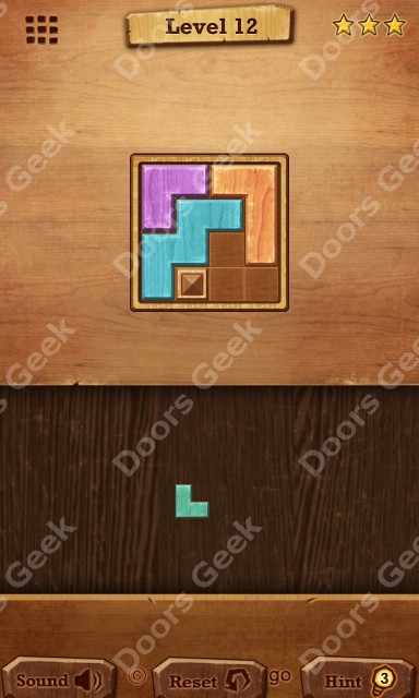 Wood Block Relax Level 12 Solution ~ Doors Geek